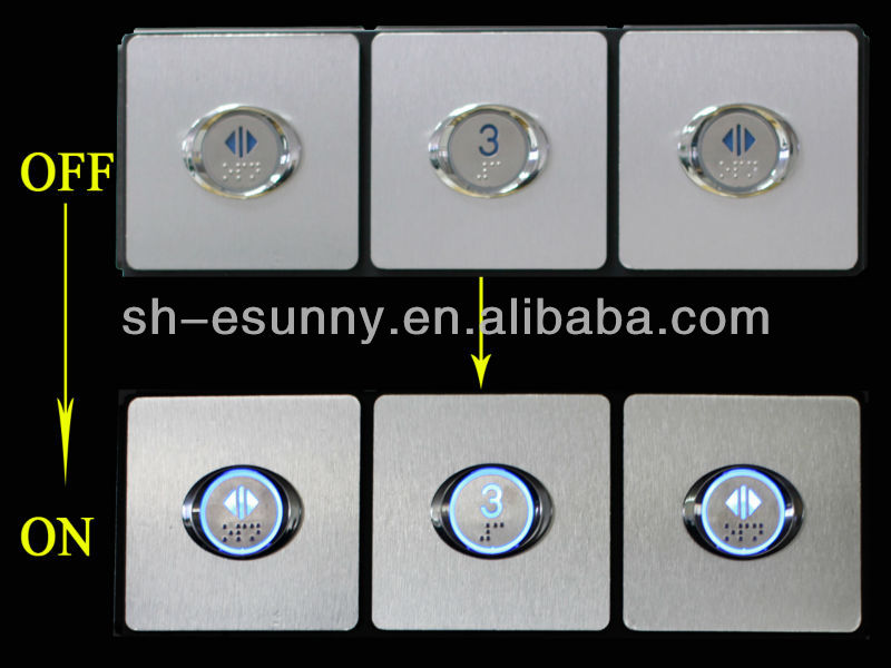 botón del elevador empuje para OTIS, ThyssenKrupp,MITSUBISHI, HITACH,Schindler,LG,KONE,SIGMA ...