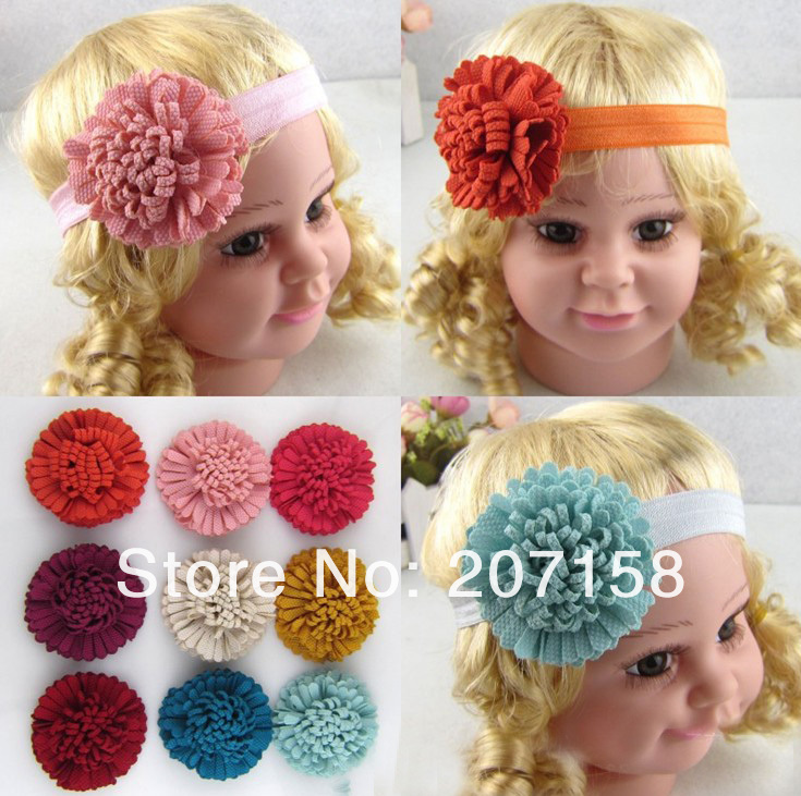 Купить 10pcs/lot новый стиль цветок с baby повязки для волос, девочки ...