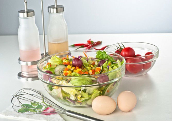 Wholesale Cheap Clear Glass Round Salad Bowls Set Buy Clear Glass Round Salad Bowlsglass