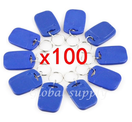 Купить Использование 10pcs125khz rfid карты брелков для контроля ...