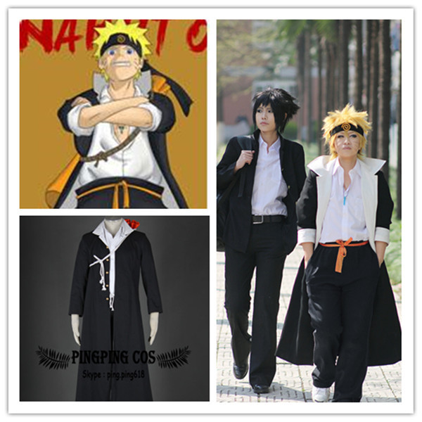 Купить Наруто косплей Узумаки косплей костюмы Конохе школы костюм ...