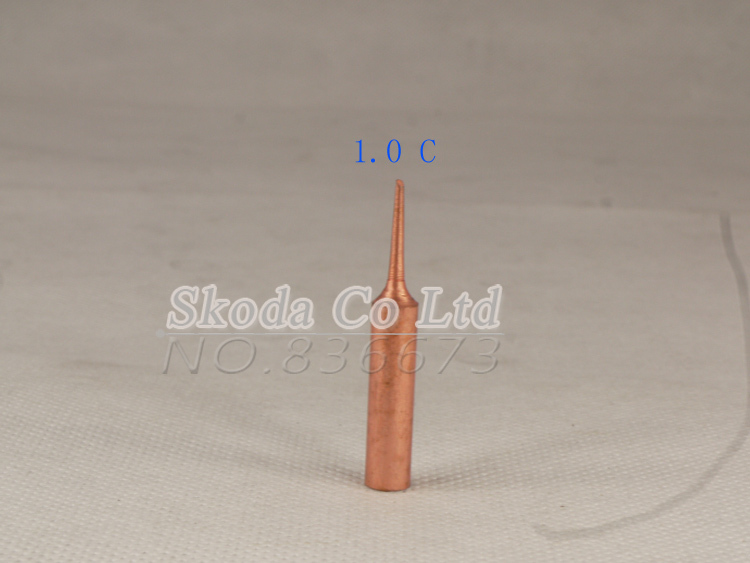 Купить 10pcs Lot Чистый медный паяльник головы 900m T 1c высоким