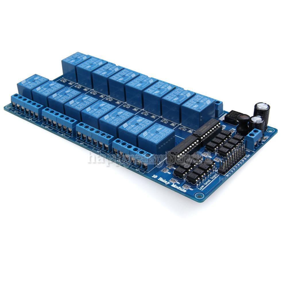 Купить новый 16-канальный 12v реле модуля Совет для arduino ПОС dsp avr ...