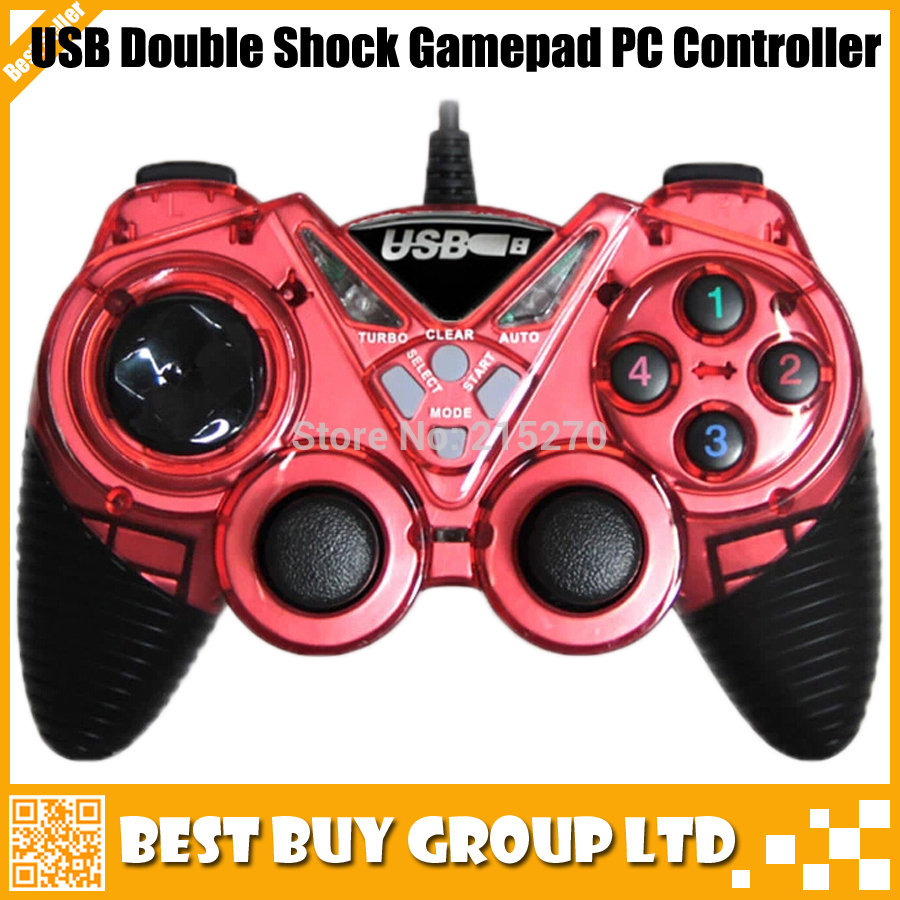 Купить Dual usb gamepad джойстик контроллера ПК джойстик с вибрацией в ...