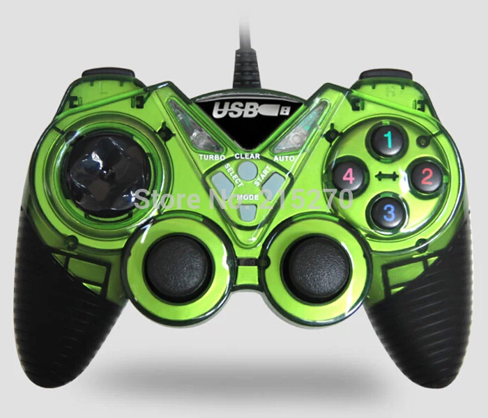 Купить Dual usb gamepad джойстик контроллера ПК джойстик с вибрацией в ...