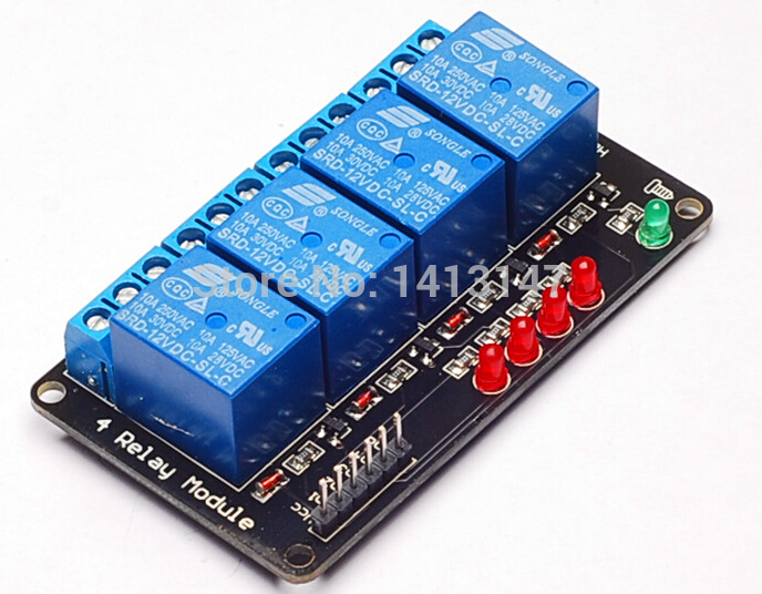 Купить 5pcs новый 5v реле 4 х канальный модуль щита для Arduino руку