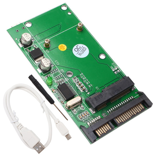 Купить mSATA преобразовать в sata pcb конвертер адаптер с интерфейсом ...