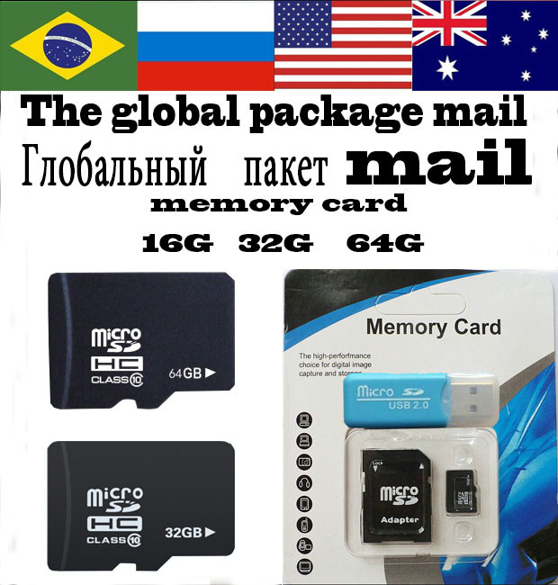Купить микро sd карты карты 32 ГБ 64 Гб микро sd карта 32gb 64gb класс ...