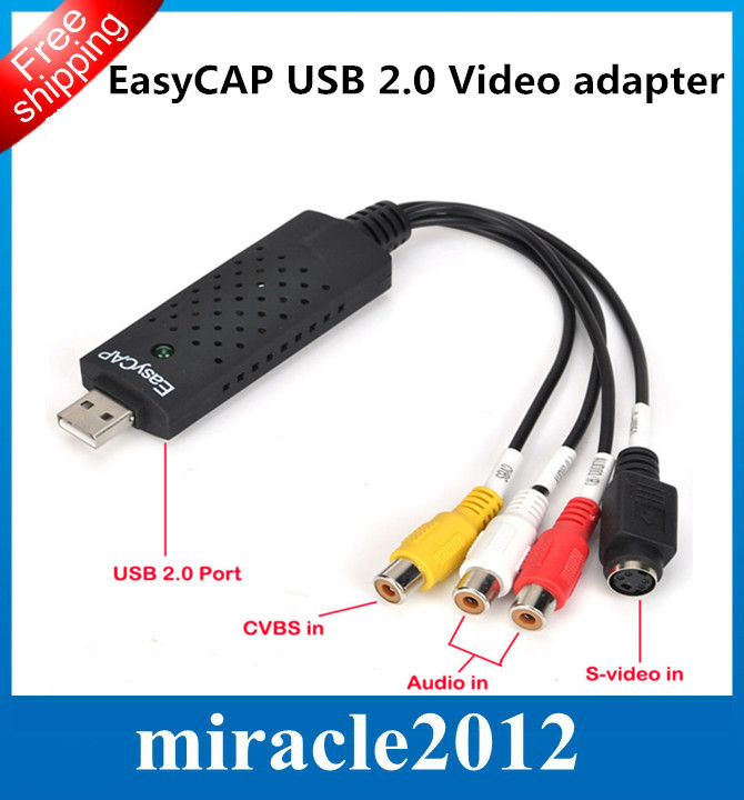 Купить EasyCAP usb2.0 dv/tv/vhs видео av usb dvd захват карты способ usb захвата видео карты ...