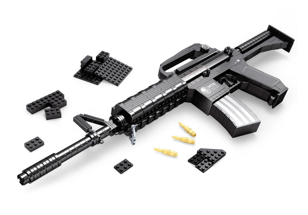 Купить M16 пистолеты-нападение пистолет оружие оружия модель 1:1 3d diy ...