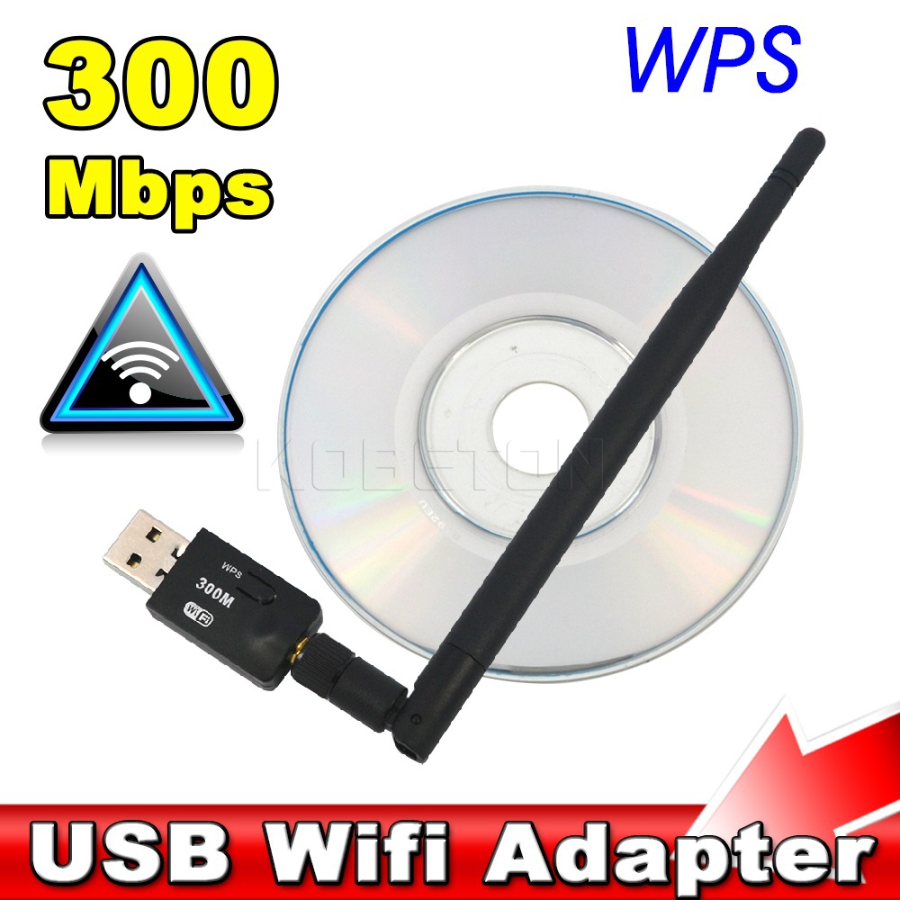 Купить 300 Мбит/с usb wifi адаптер usb 2.0 беспроводной 2,4 ГГц 300 ...