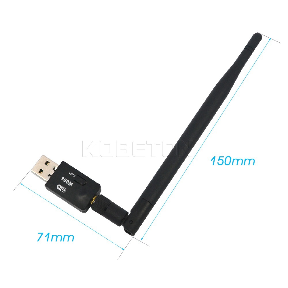 Купить 300 Мбит/с usb wifi адаптер usb 2.0 беспроводной 2,4 ГГц 300 ...