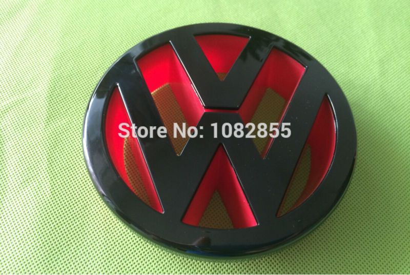Купить 2шт volkswagen vw глянец черная передняя решетка гриль эмблема ...