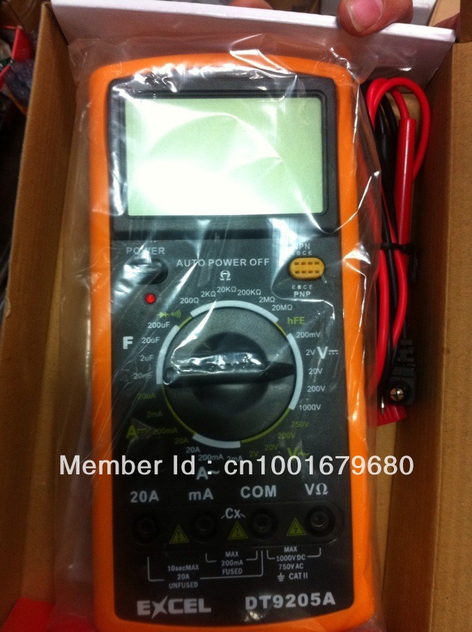 Купить Корсар dt9205a цифровой вольтметр амперметр тест метр мультиметр ...