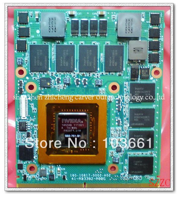 Купить wdxvh видео карта для dell alienware m15x m17x nvidia geforce gtx 260m g92-751-b1 mxm 3 ...