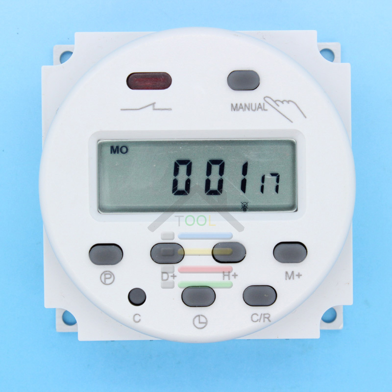 Купить DC 12v цифровой ЖК мощности программируемый таймер реле времени ...