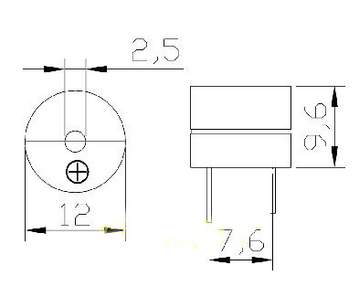 Купить 5V dip активных зуммер электромагнитного типа 5v будильник ...