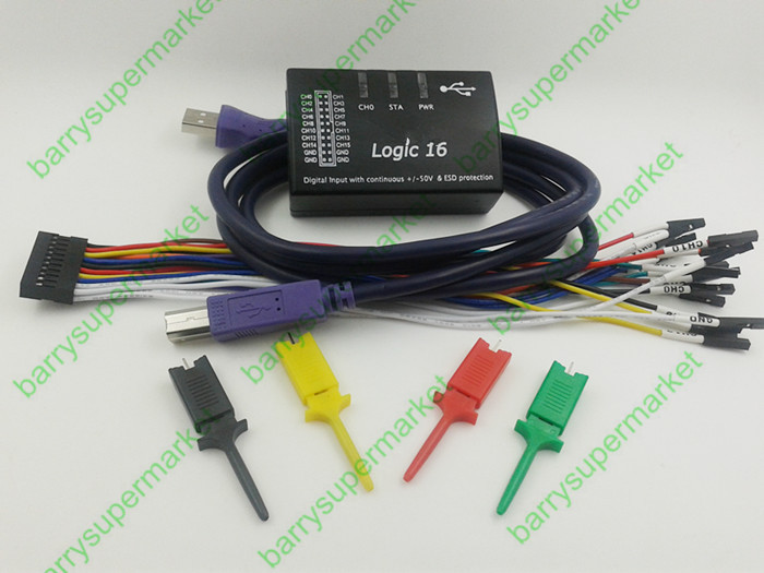 Купить logic16 usb-16 100 м логика анализатора 1.1.34 версии программного обеспечения АРМ fpga ...