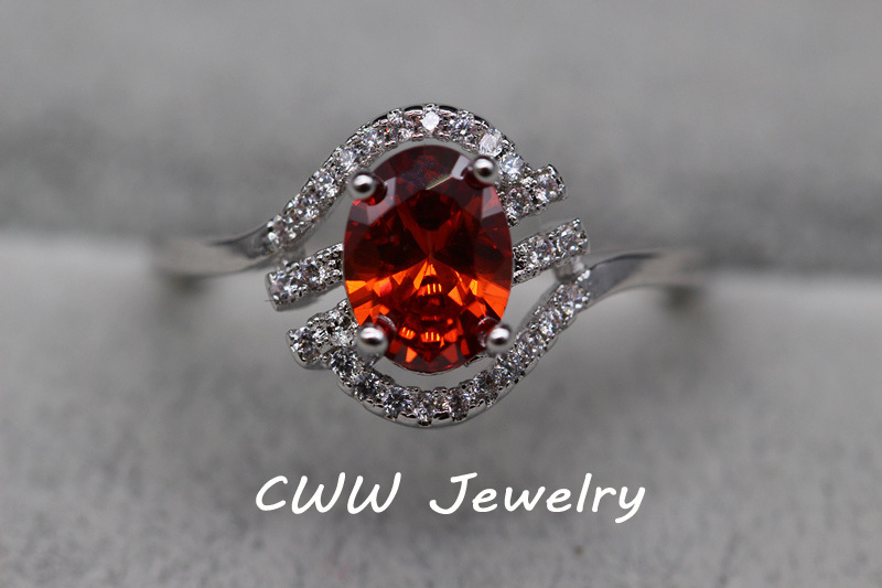 Купить Роскошные женщин ювелирные изделия из белого золота покрытием ...