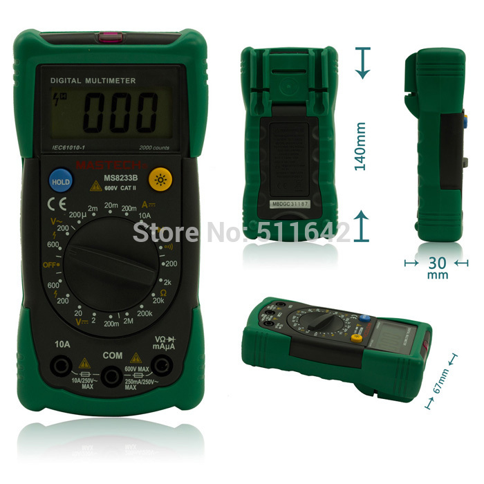 Купить дисплей ms8233b карманный цифровой мультиметр multimetro переменного тока Бесконтактный ...