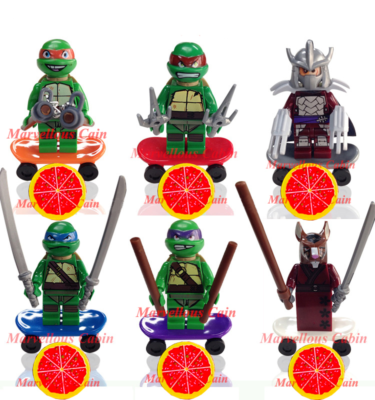 Купить 6pcs/много черепашки-ниндзя черепахи tmnt минифигурок ...