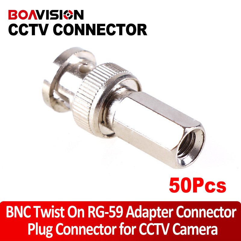 Купить твист 50pcs/lot cctv камеры bnc на кабель rg-59 коаксиальный ...